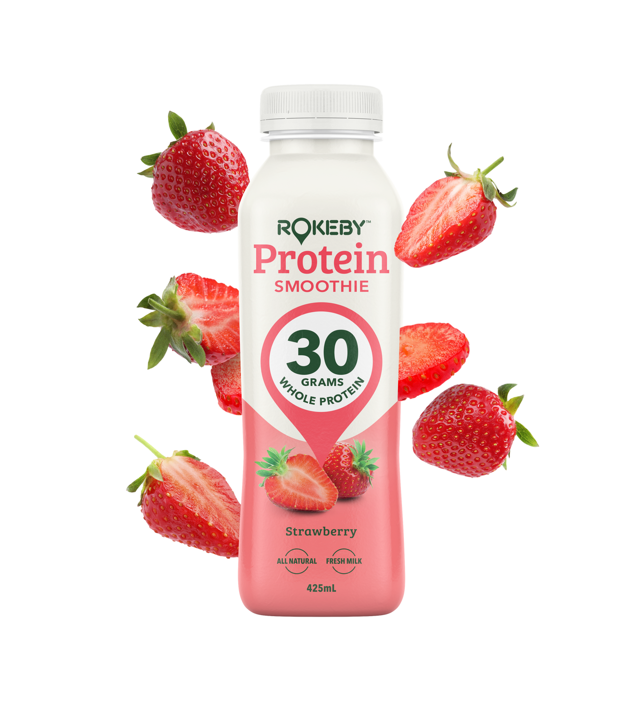 Protein Smoothie Strawberry | Rokeby Nutrition